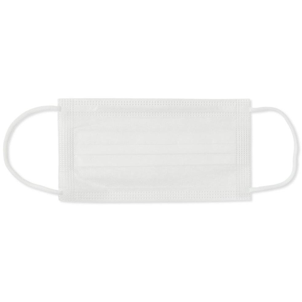 Medline ASTM Level 1 White 3-Ply Face Mask 50Ct