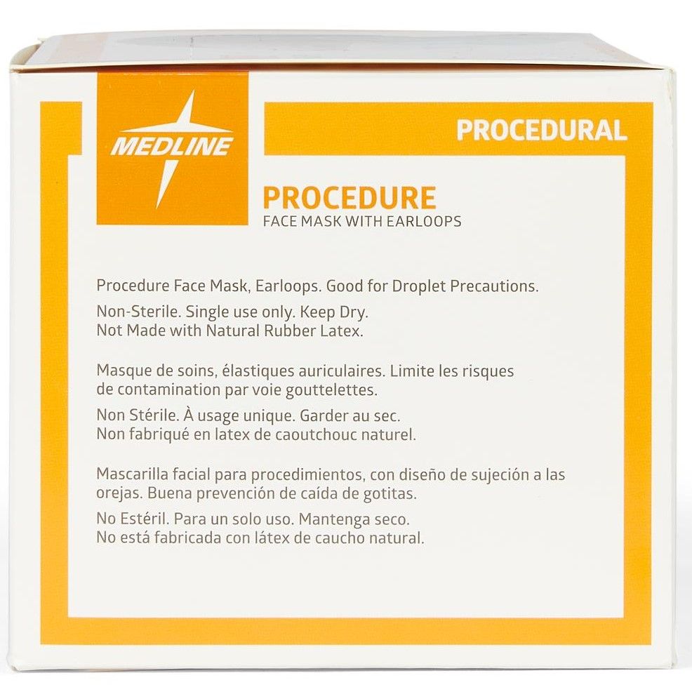 Medline ASTM Level 1 Blue 3-Ply Face Mask 300Ct