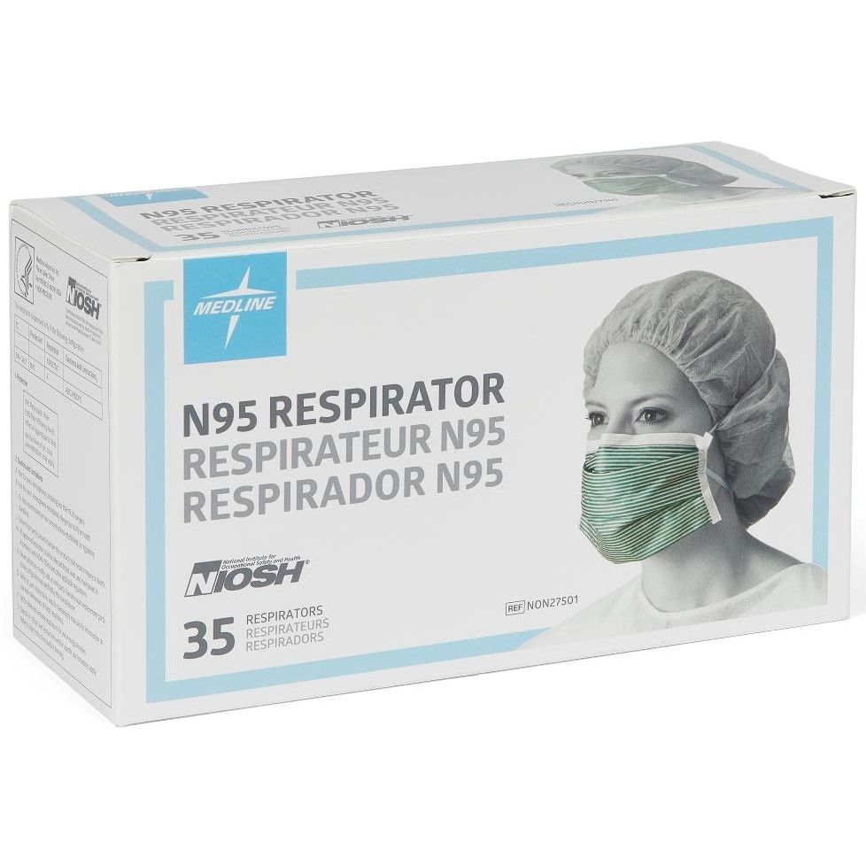 Medline N95 Flat-Fold Respirator Face Masks - Shop All