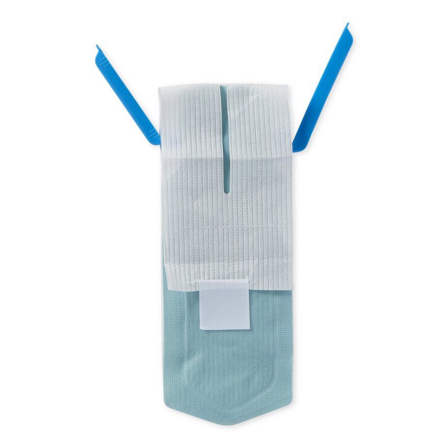 Medline Refillable Ice Bag with Clamp Closure and Dual Pouches 5in x ...