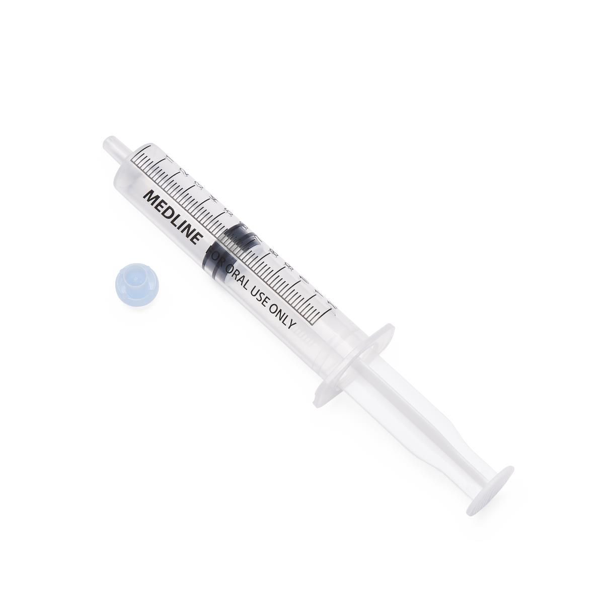Medline Nonsterile Clear Oral Syringe 12mL 50Ct
