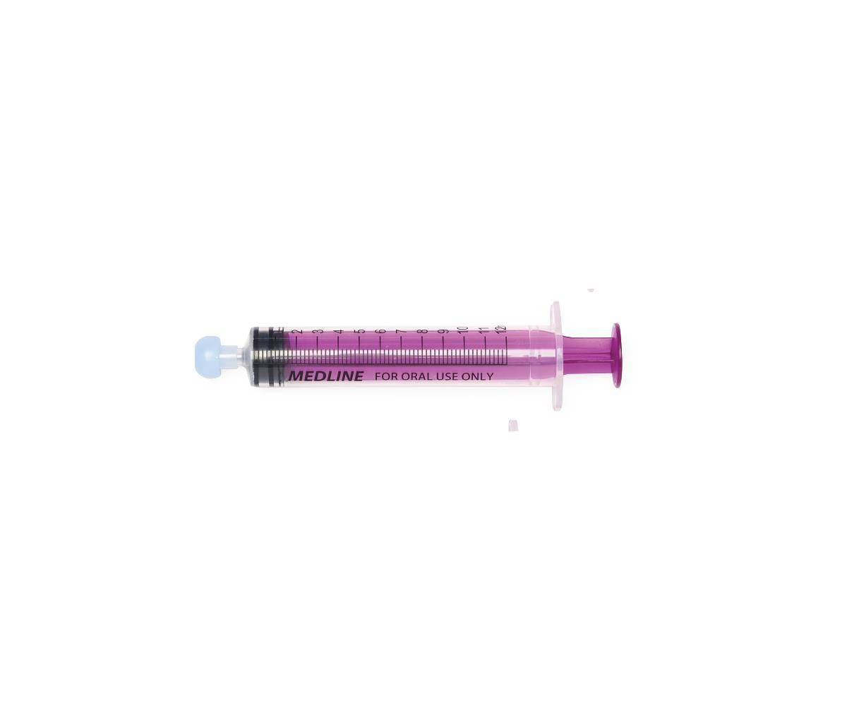 Medline Sterile Clear Oral Syringe 12mL 100Ct