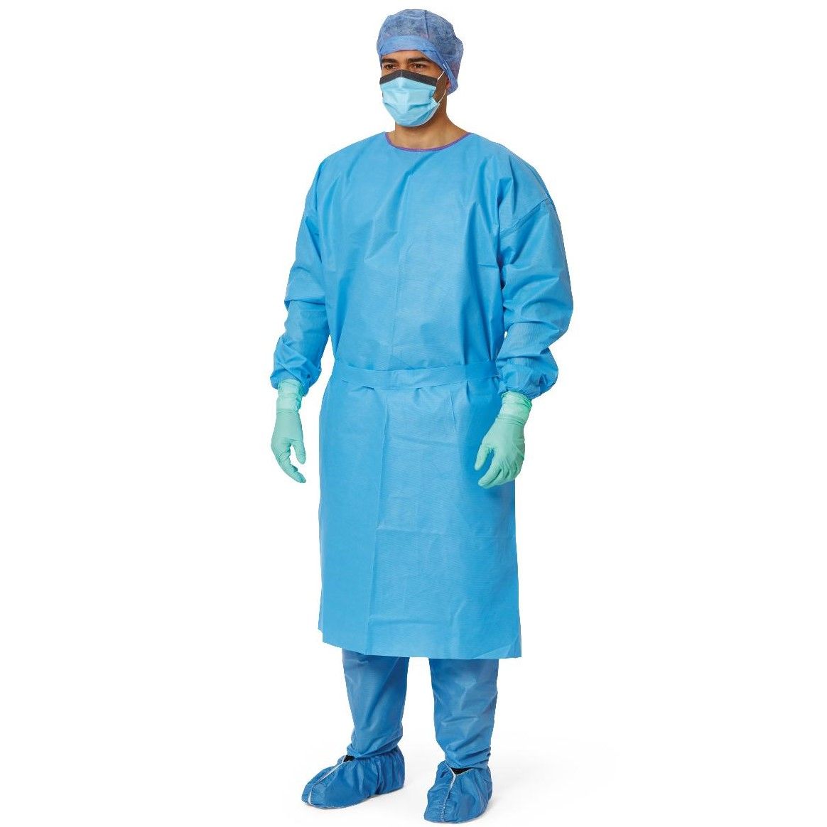 Medline AAMI Level 3 Premium Heavyweight Fluid-Resistant Isolation Gown ...
