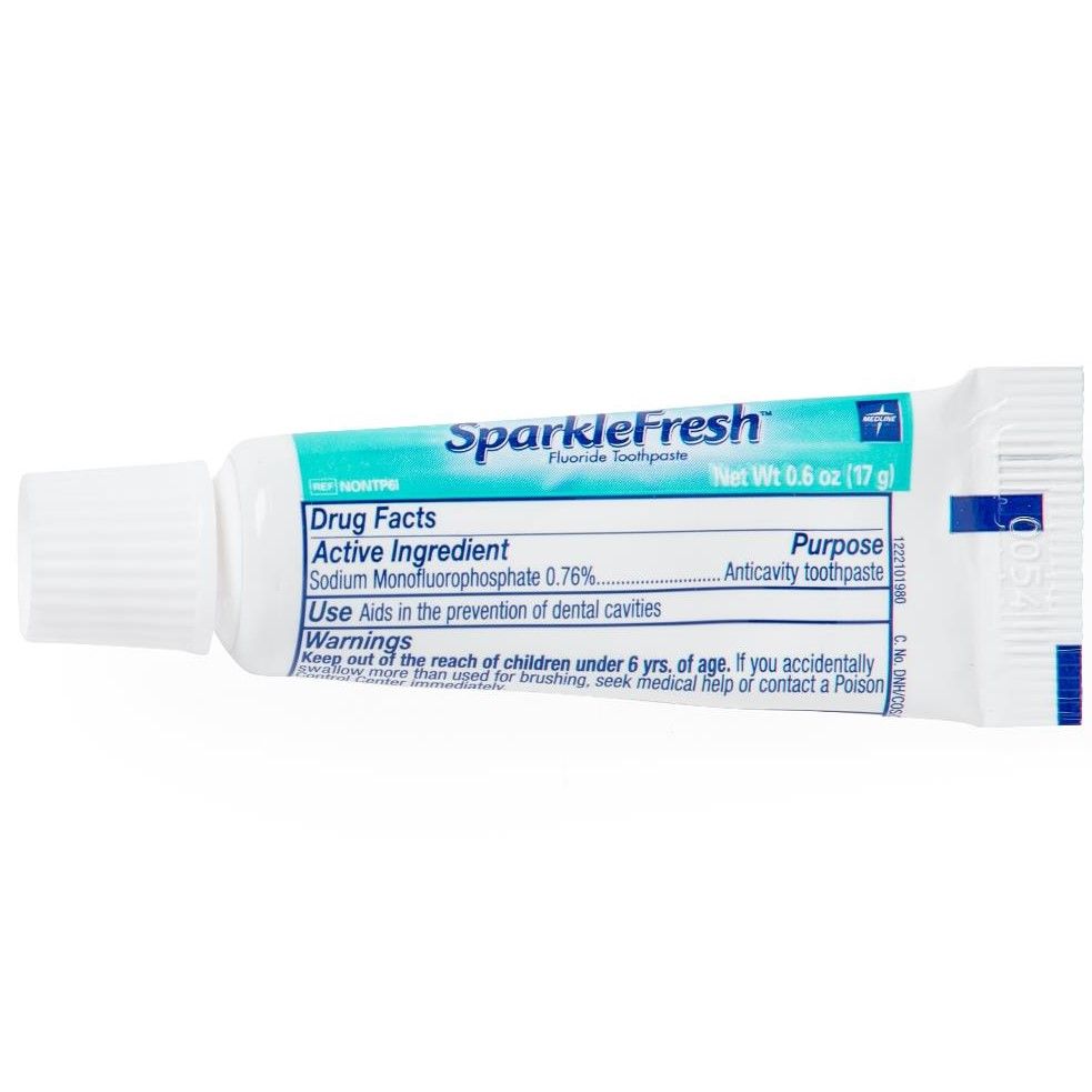 Medline SparkleFresh Toothpaste .6oz 1Ct