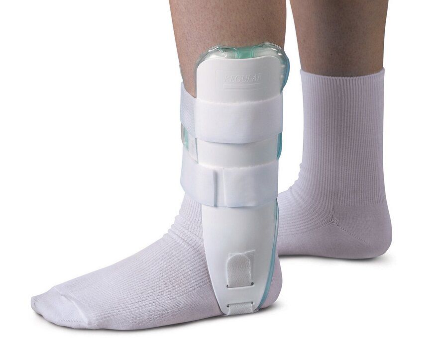 Medline Air and Foam Stirrup Ankle Splint Left/Right Universal 10in ...