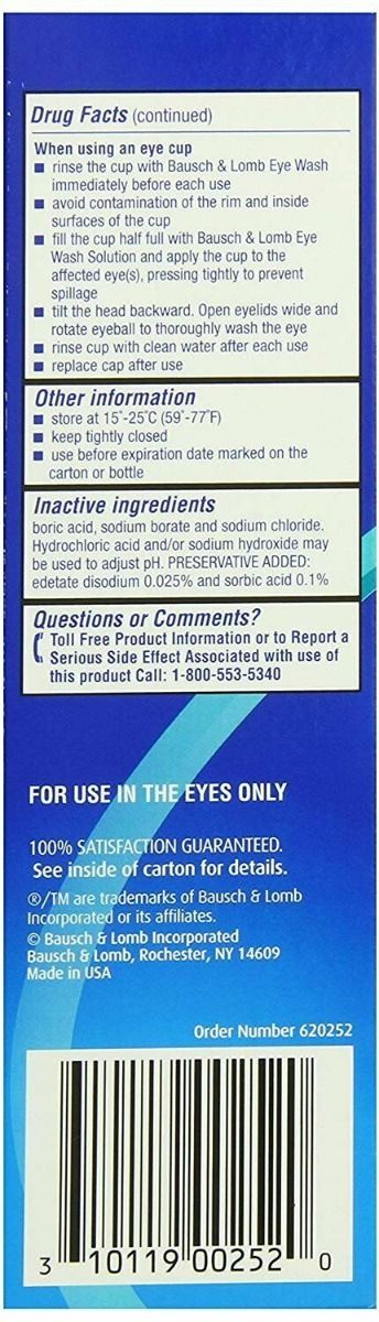 Bausch + Lomb Advanced Eye Relief Eye Wash Solution 4oz
