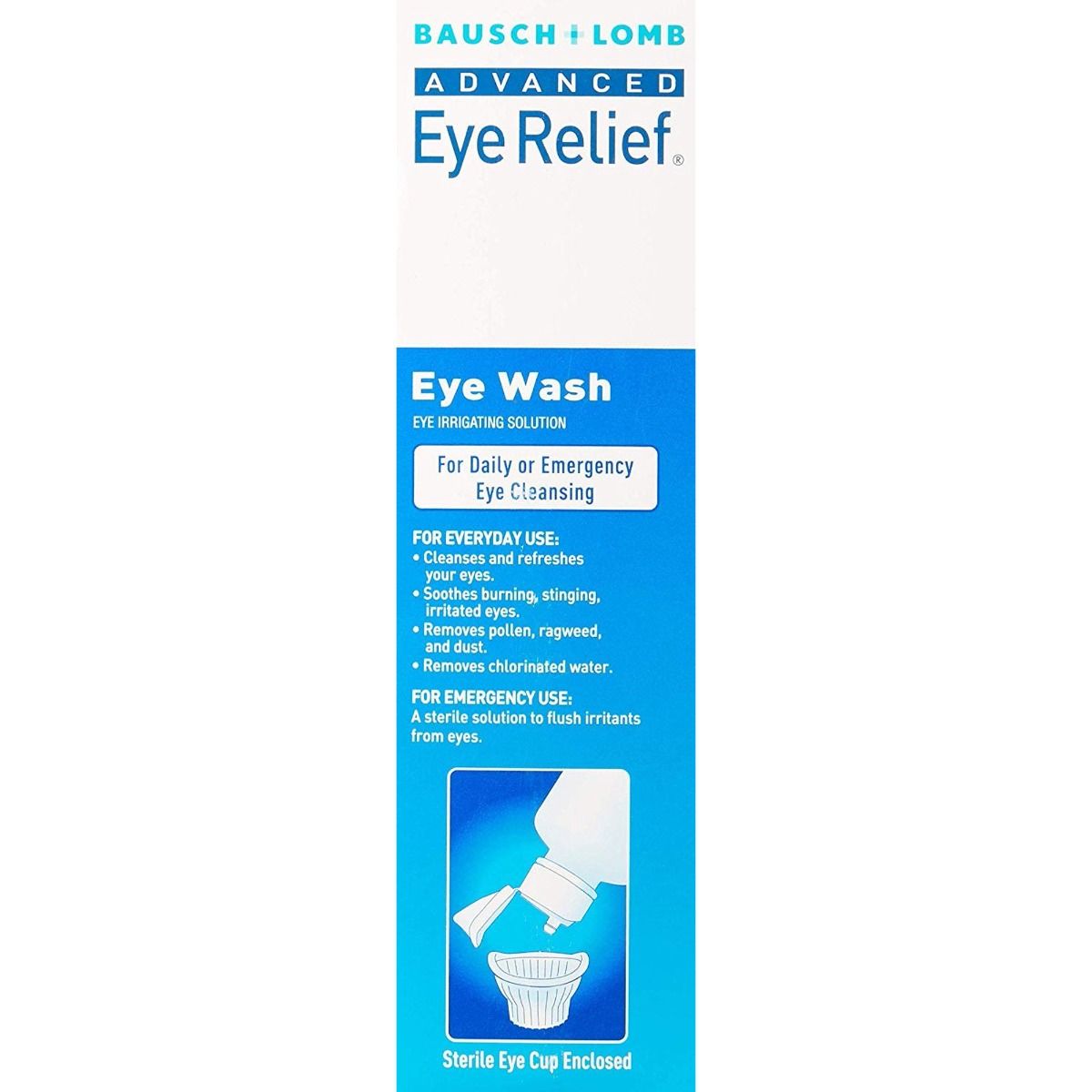 Bausch + Lomb Advanced Eye Relief Eye Wash Solution 4oz