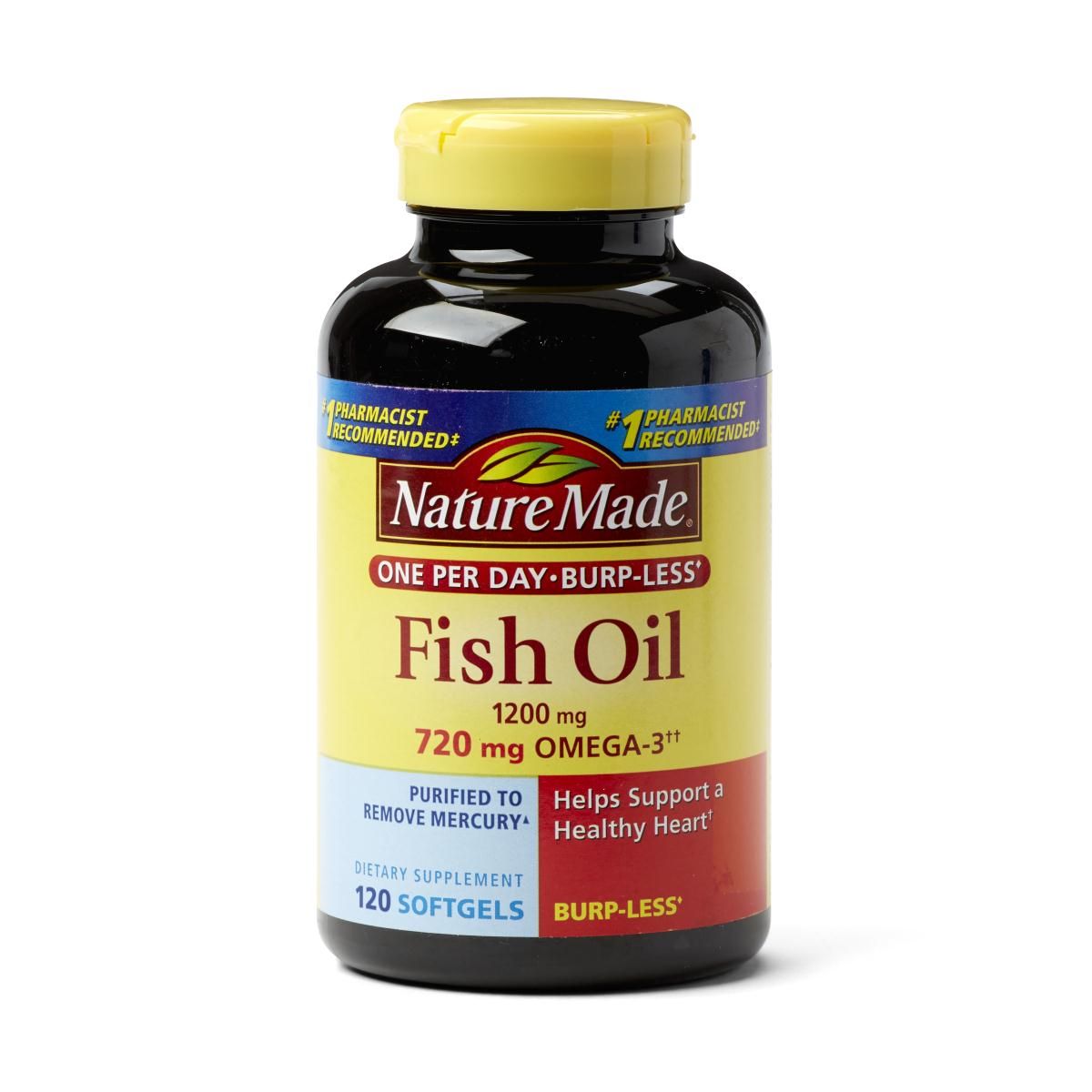 Nature Made Burpless Fish Oil 1,200mg 120Ct