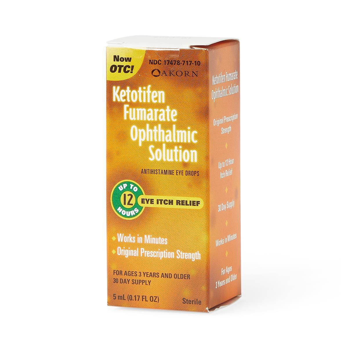 Ketotifen Fumarate Eye Itch Relief Drops 0.17oz 1Ct