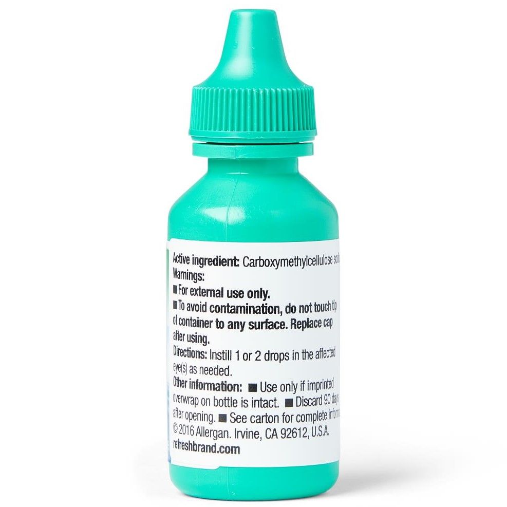 Refresh Tears Lubricant Eye Drops 15mL Bottle 1Ct