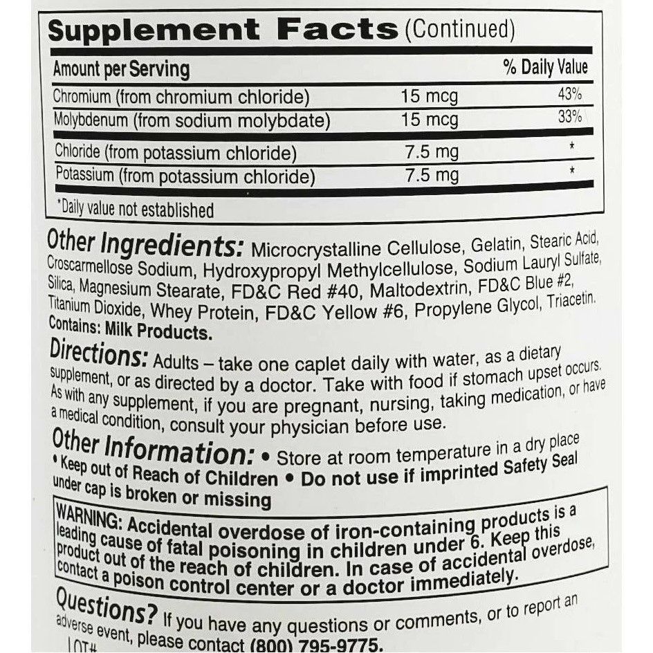 Thera-M High Potency Multivitamin and Multimineral Supplement 130Ct