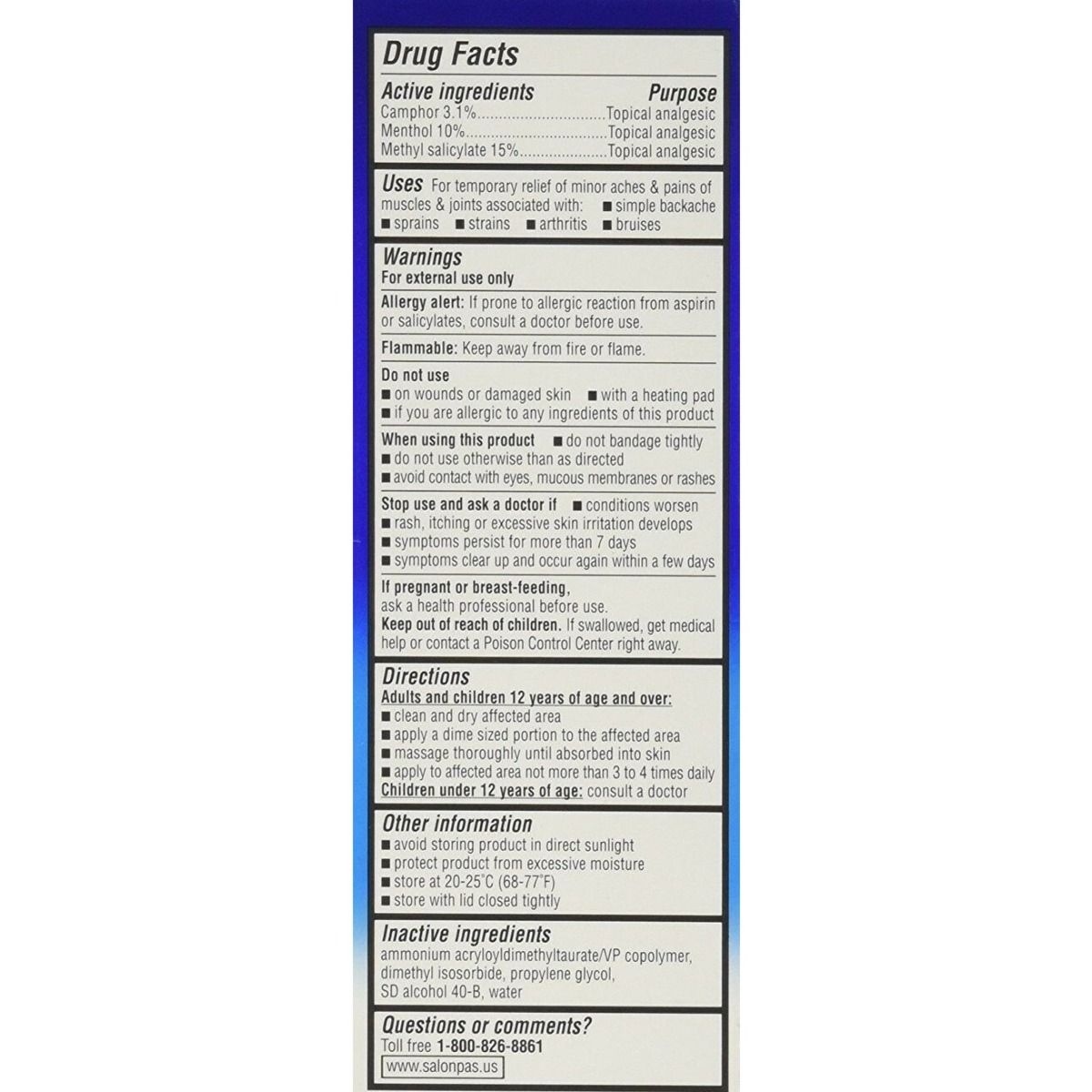 Salonpas Deep Relief Topical Analgesic Gel 2.75oz 1Ct