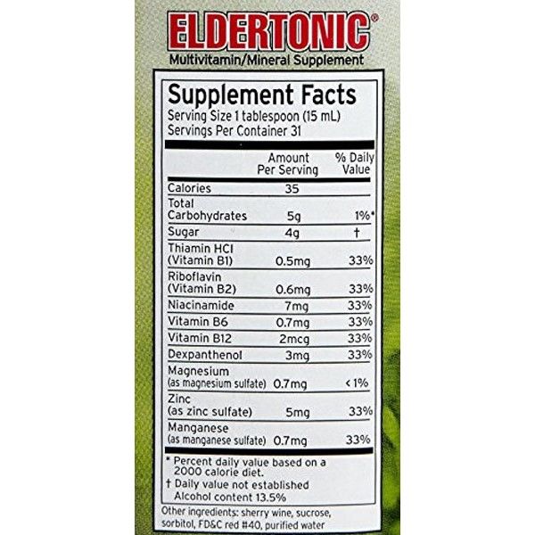 Eldertonic Multivitamin Elixir 16oz