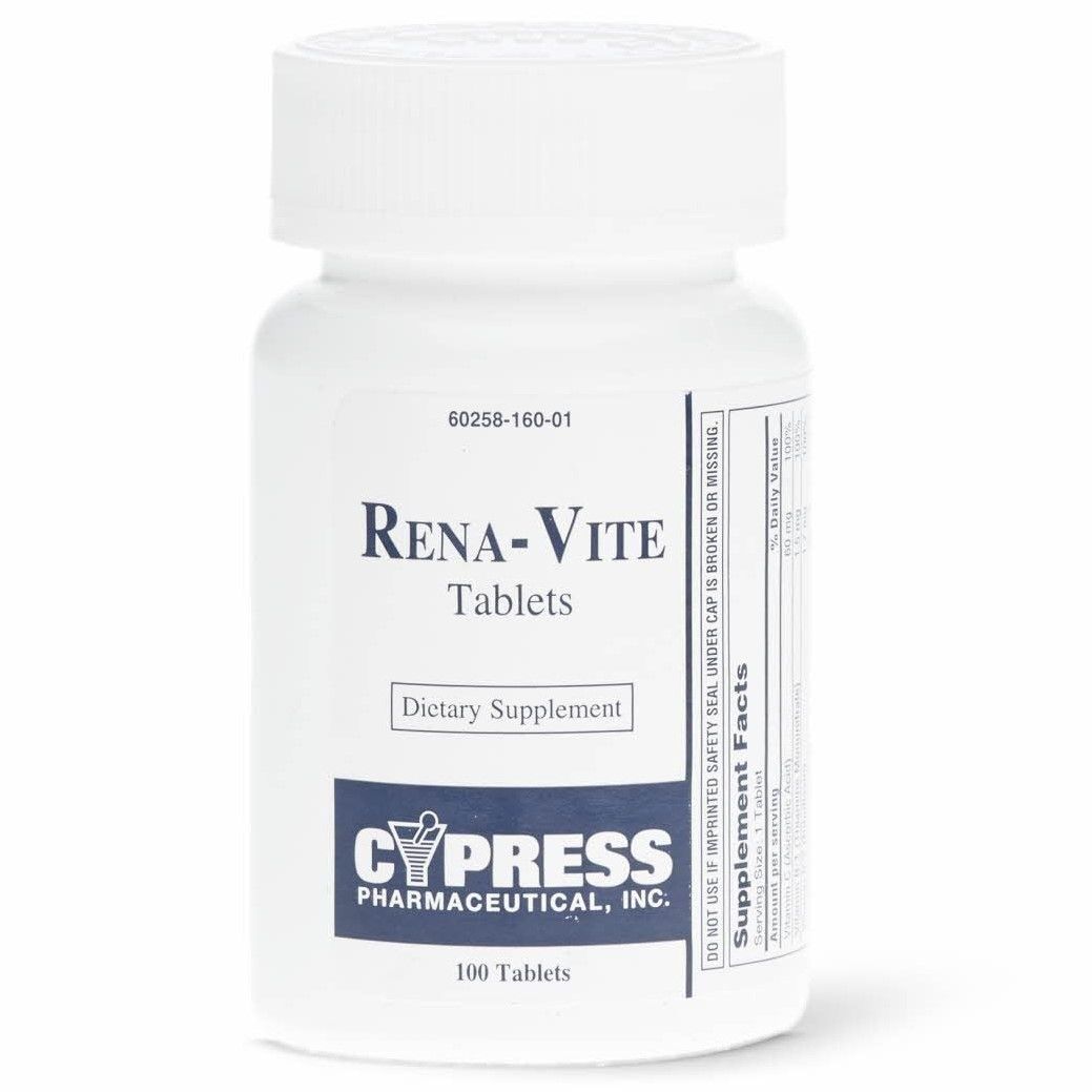Rena-Vite Multivitamin Tablet for Renal Patients 100Ct
