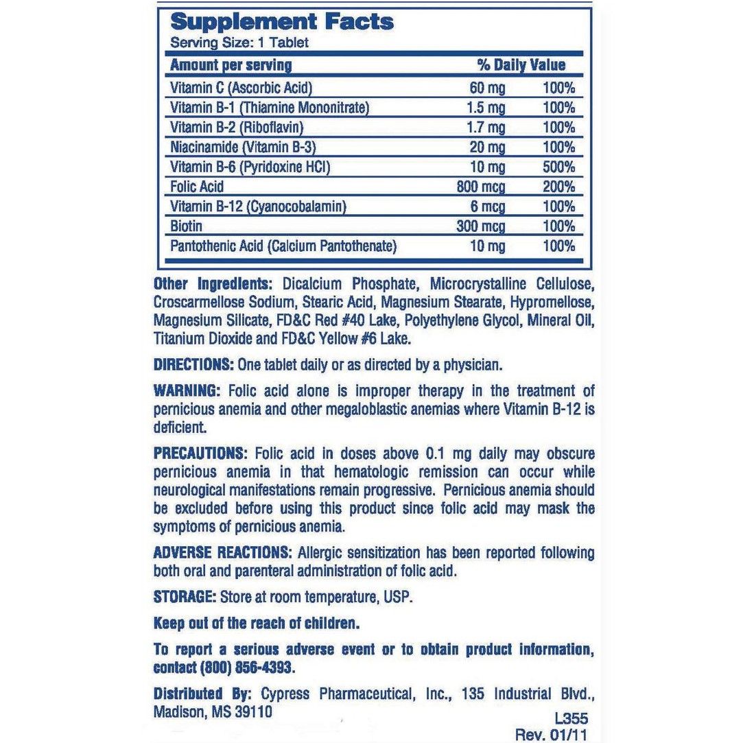 Rena-Vite Multivitamin Tablet for Renal Patients 100Ct