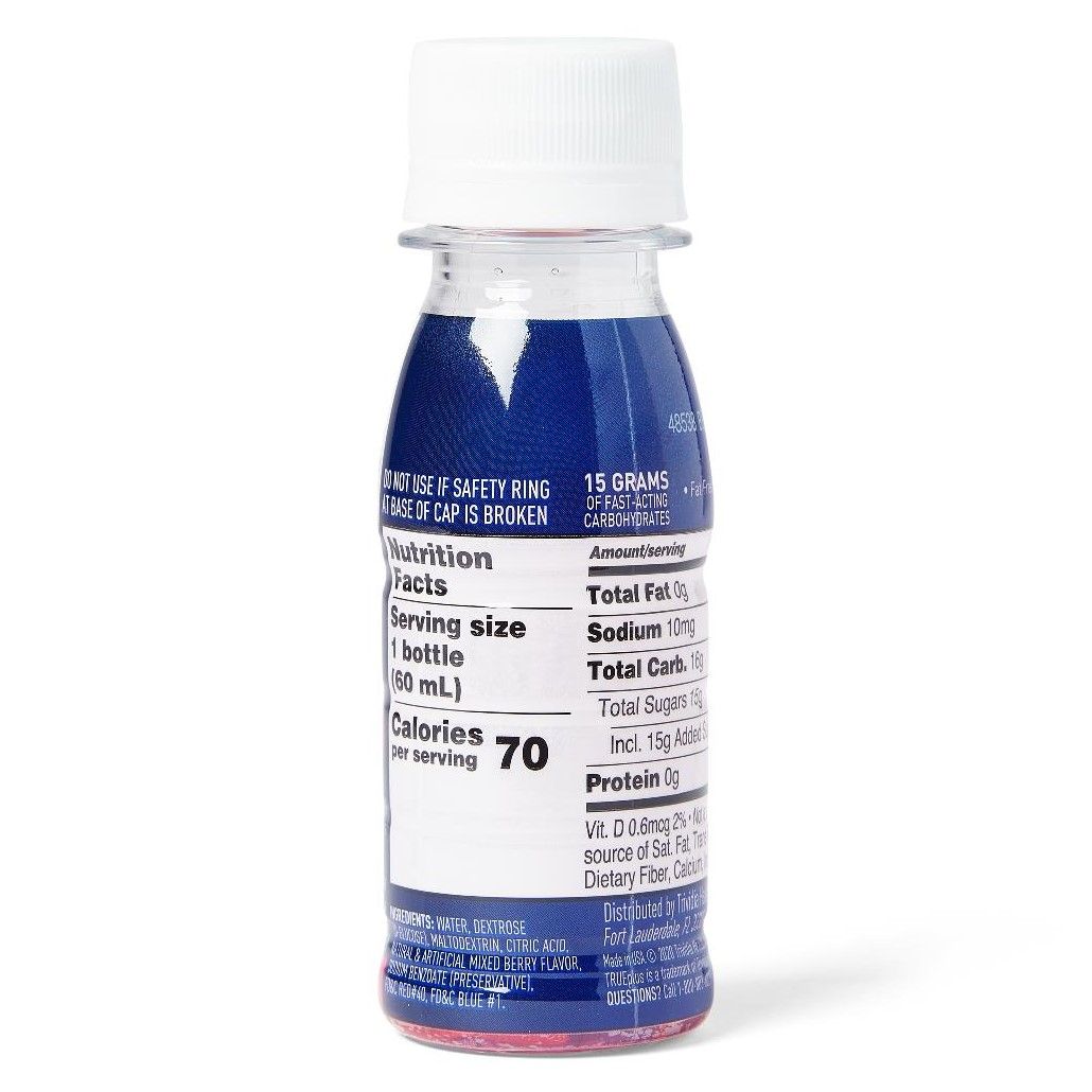 Liquid Glucose Shot, Oral, 15 g., 6 x 2 oz.