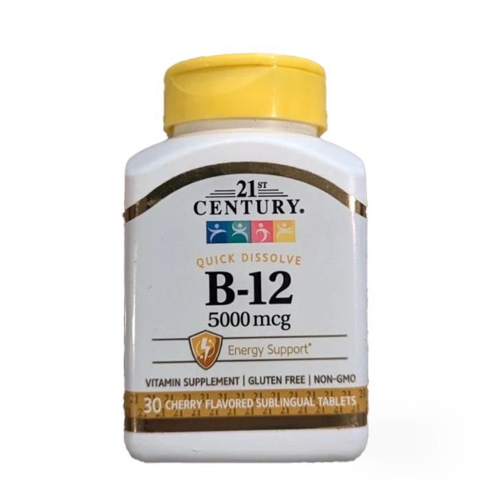 21st Century Vitamin B-12 Tablets Cherry 5000mcg 30Ct