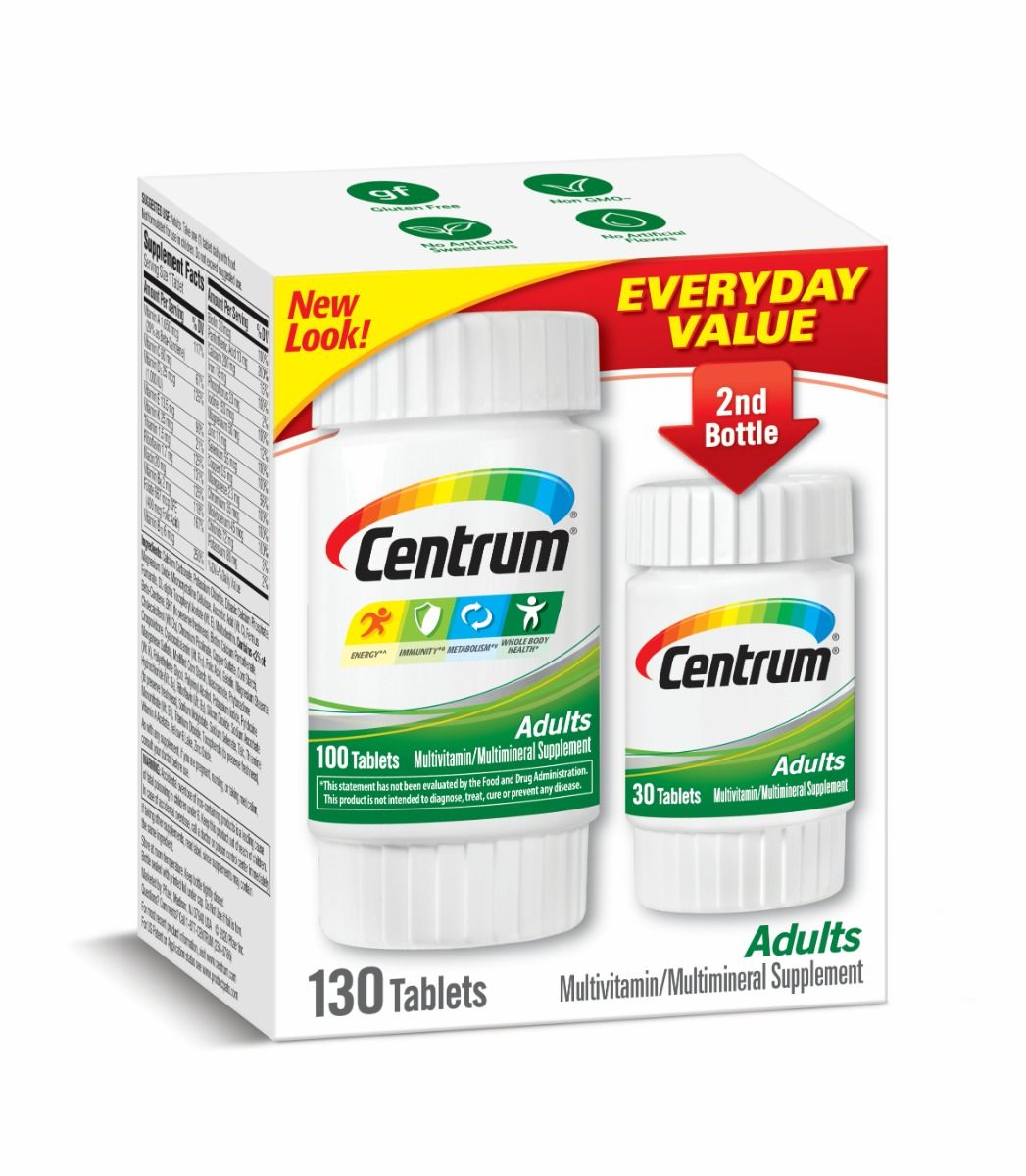 Centrum Adult Tablets 100+, 30Ct