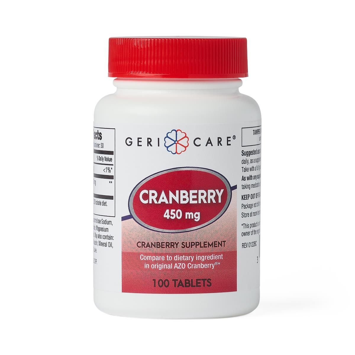 GeriCare Cranberry Supplement 450mg 100Ct