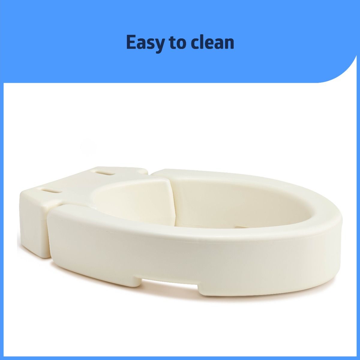 Guardian Elongated Raised Hinged Toilet Seat 3.5in 400lbs 1Ct