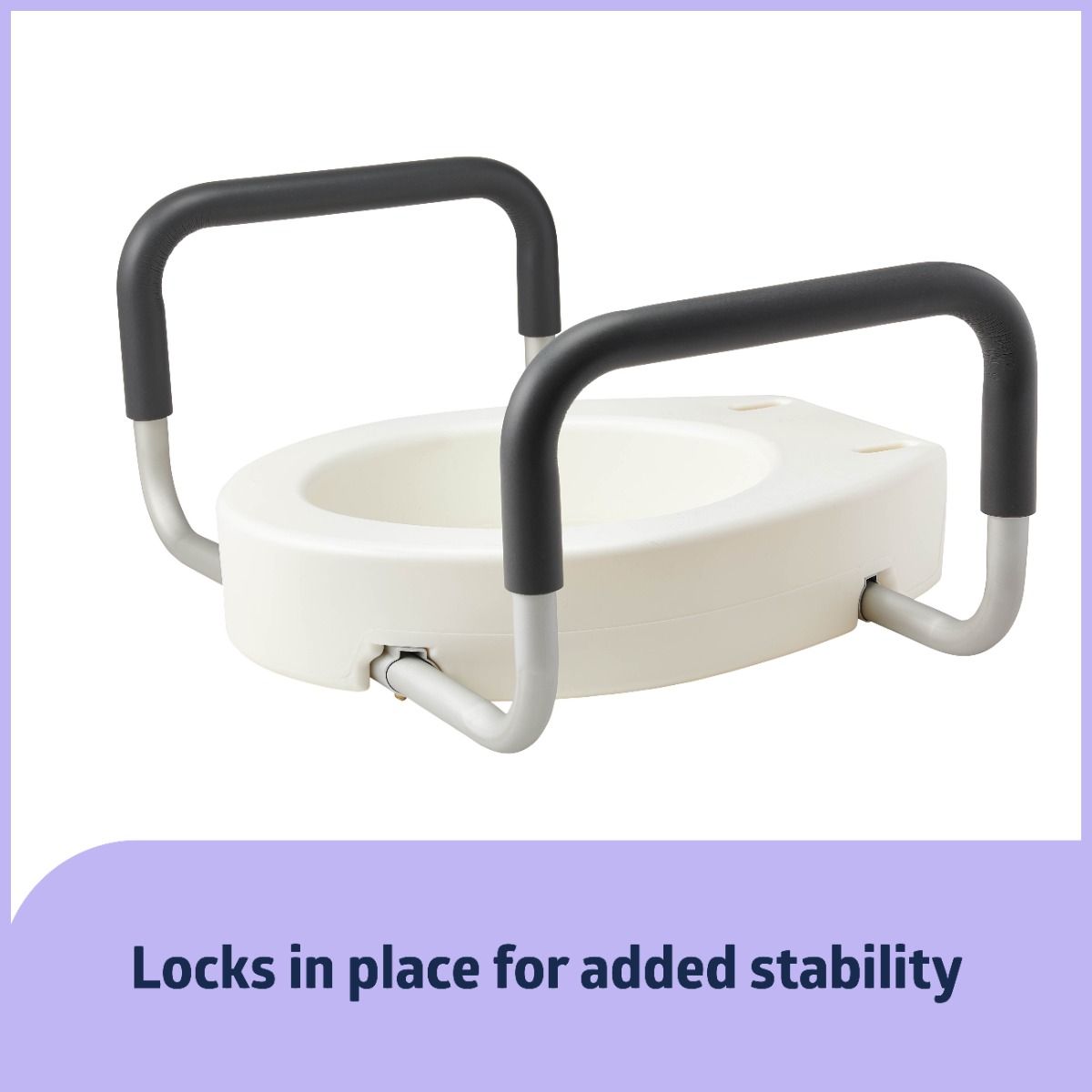 Guardian Toilet Seat Riser with Arms 3.5in 400lbs 1Ct