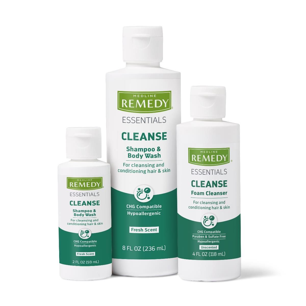 Medline Remedy Essentials Shampoo & Body Wash 1 Gallon 4Ct