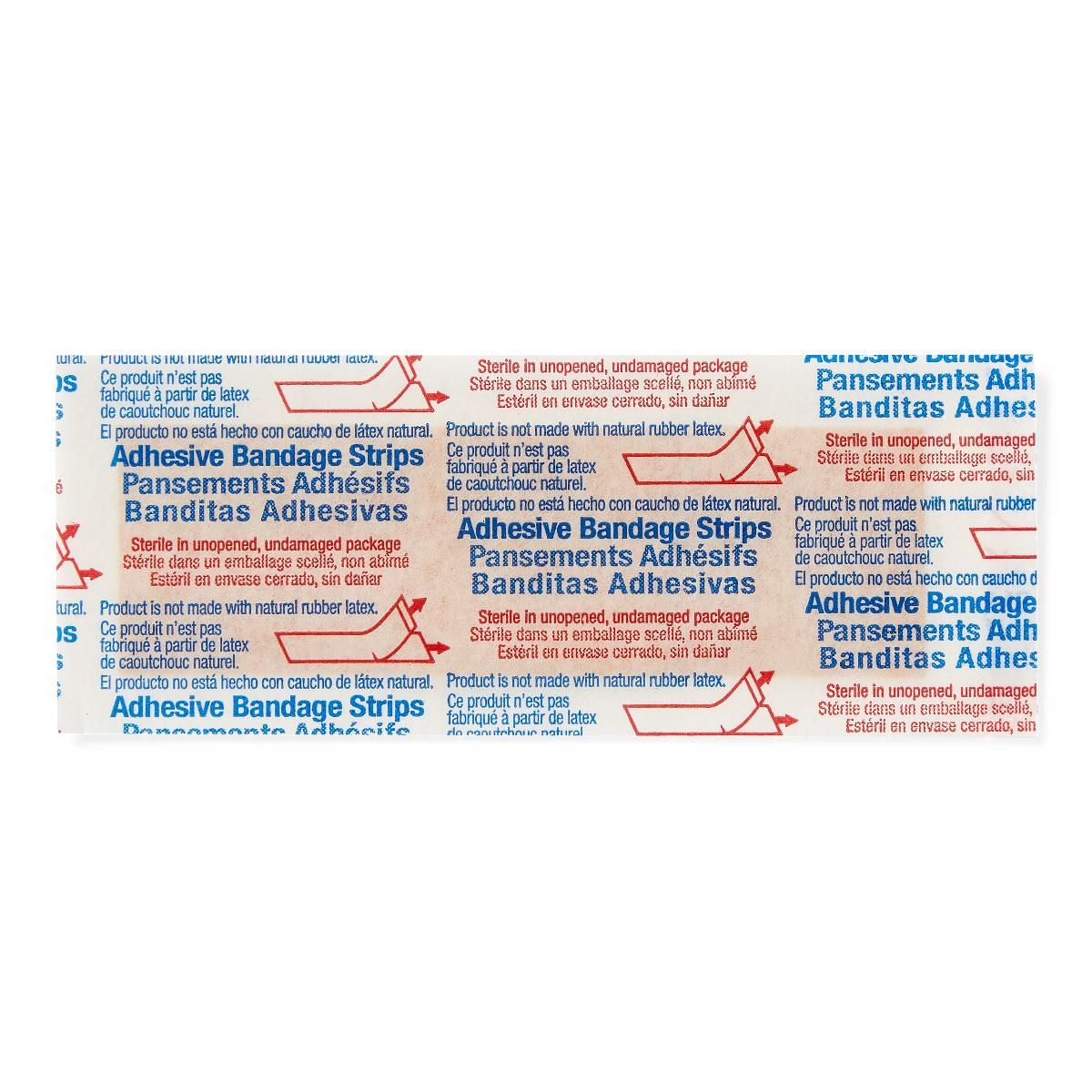 Medline Essentials Plastic Adhesive Bandage 1x3 100Ct