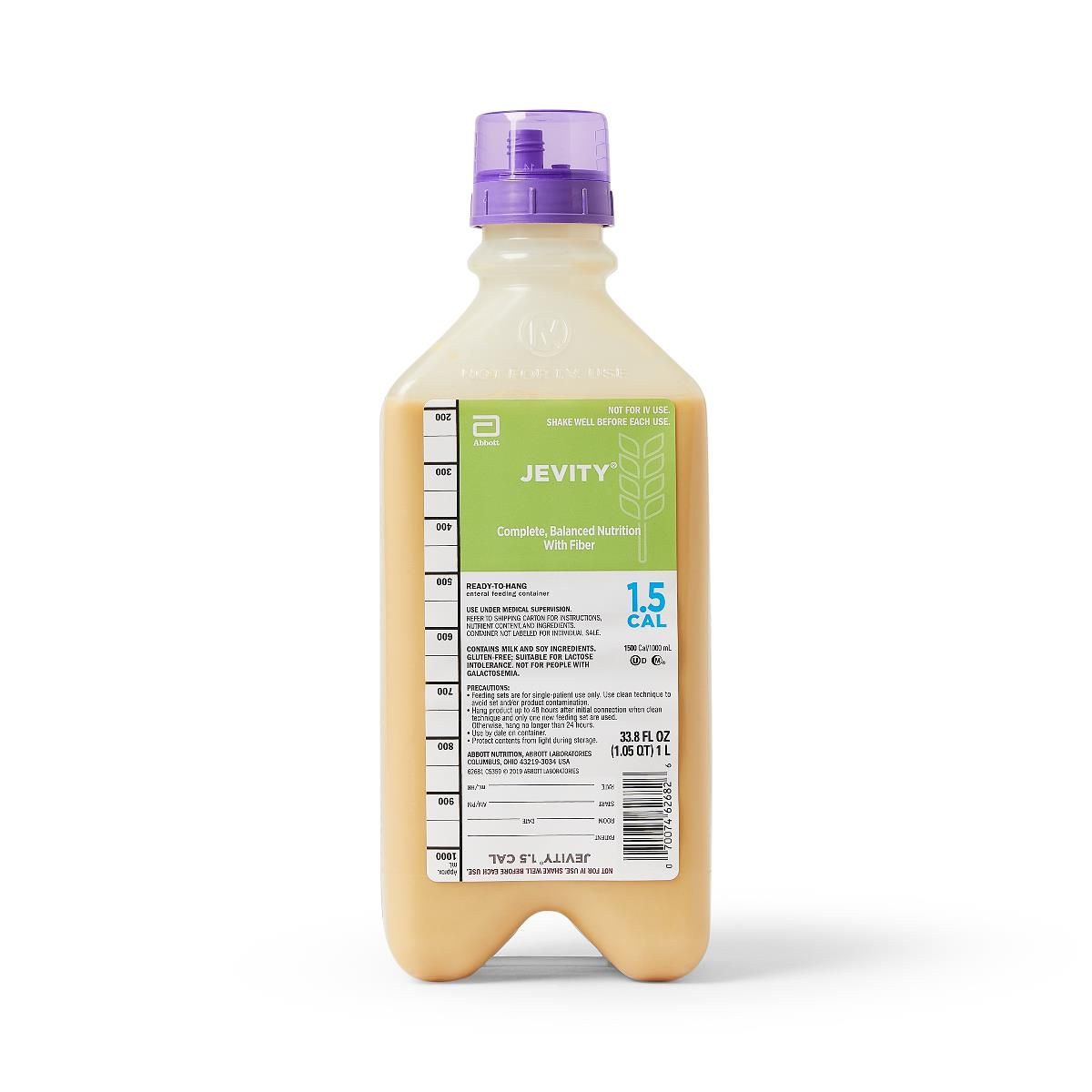 Jevity Ready-to-Hang Nutritional Supplement 1.5Cal/mL Unflavored 1L ...