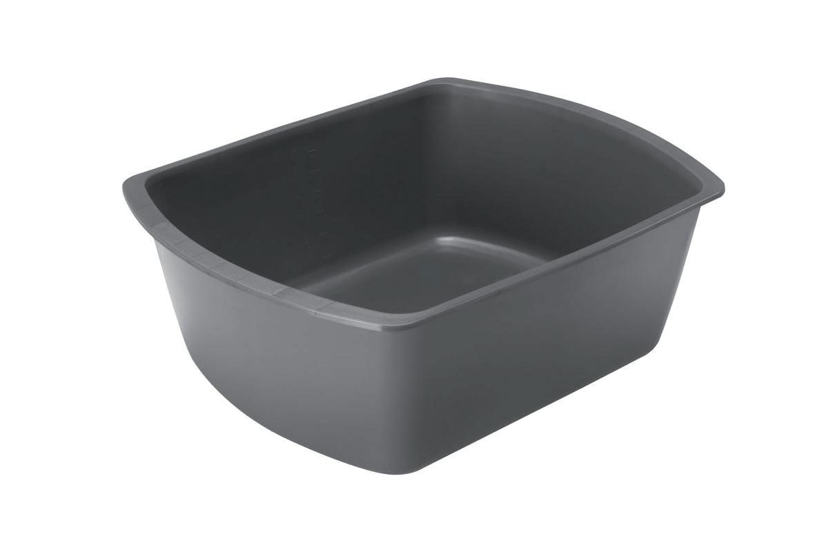 Medline Rectangular Plastic Washbasin 7.5qt Gray 50Ct