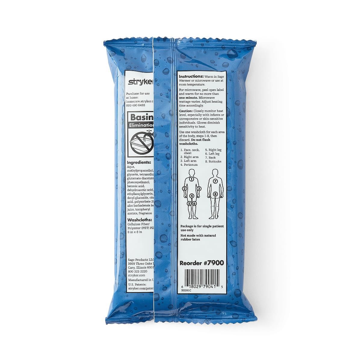 Sage Comfort Bath Premium Heavyweight Washcloths Fragrance Free 8in x ...