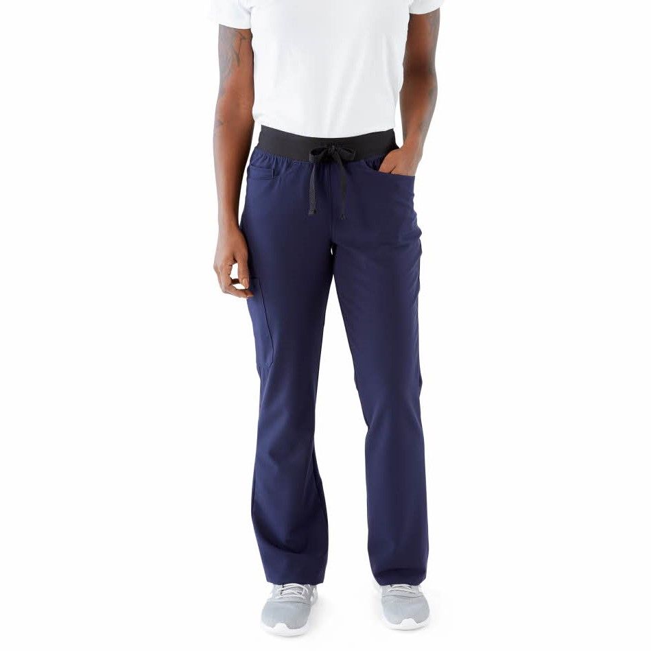 Coastal ave Women's Scrub Pants Navy XS Petite