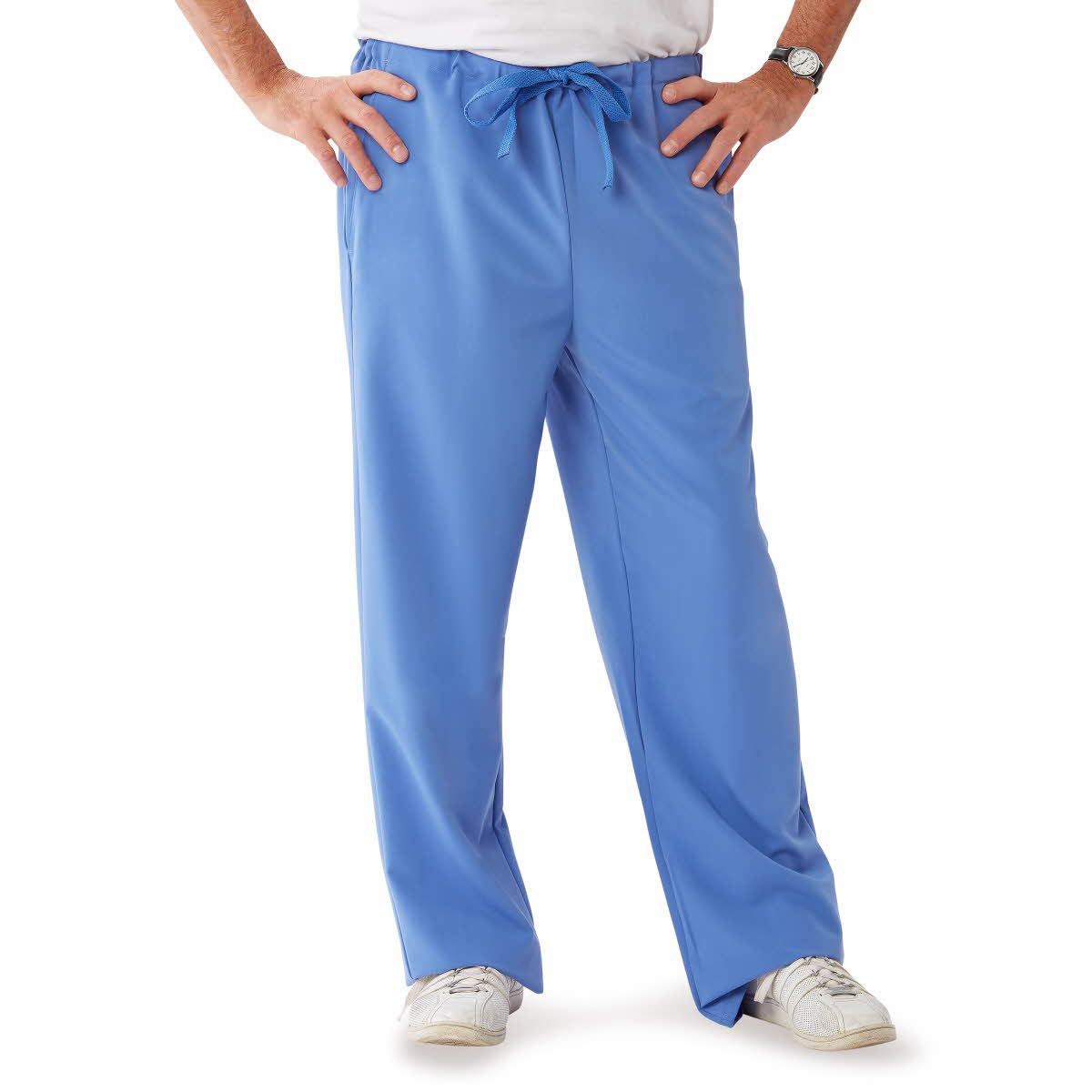 Newport ave Unisex Stretch Scrub Pants Ceil Blue Tall Size M