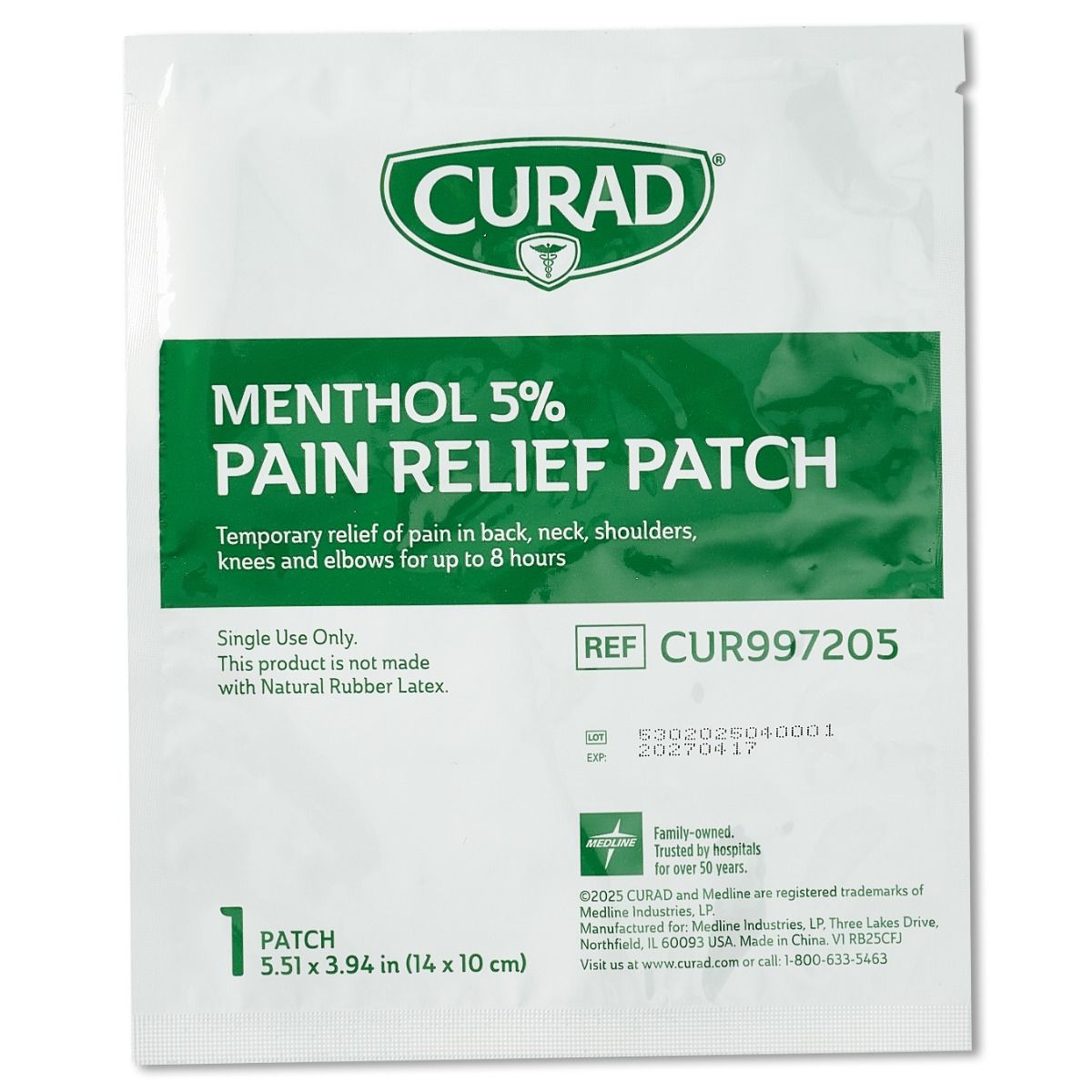 5% Menthol Pain Patches 5Ct