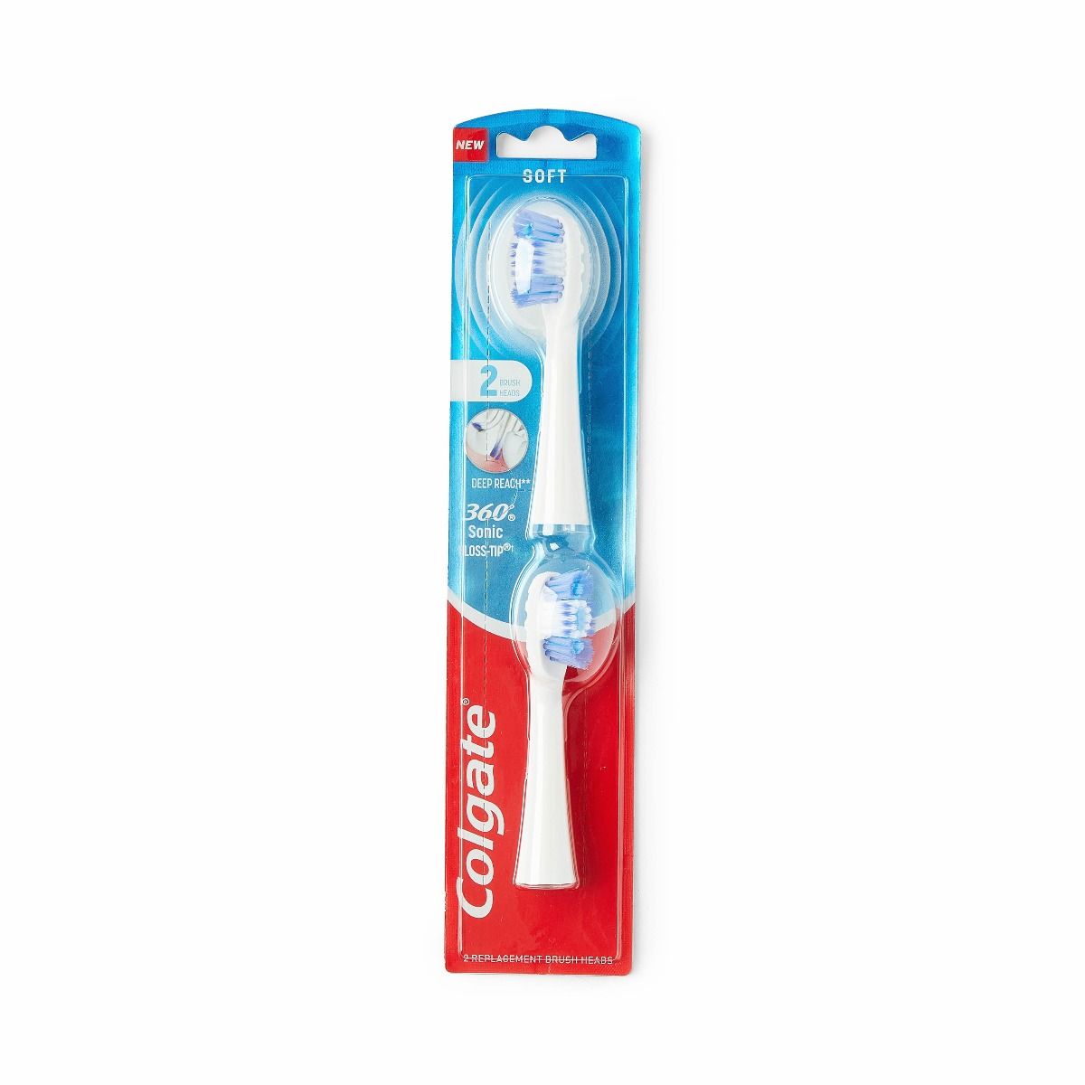 Colgate 360 Sonic Replacement Brush Heads Soft 2Ct