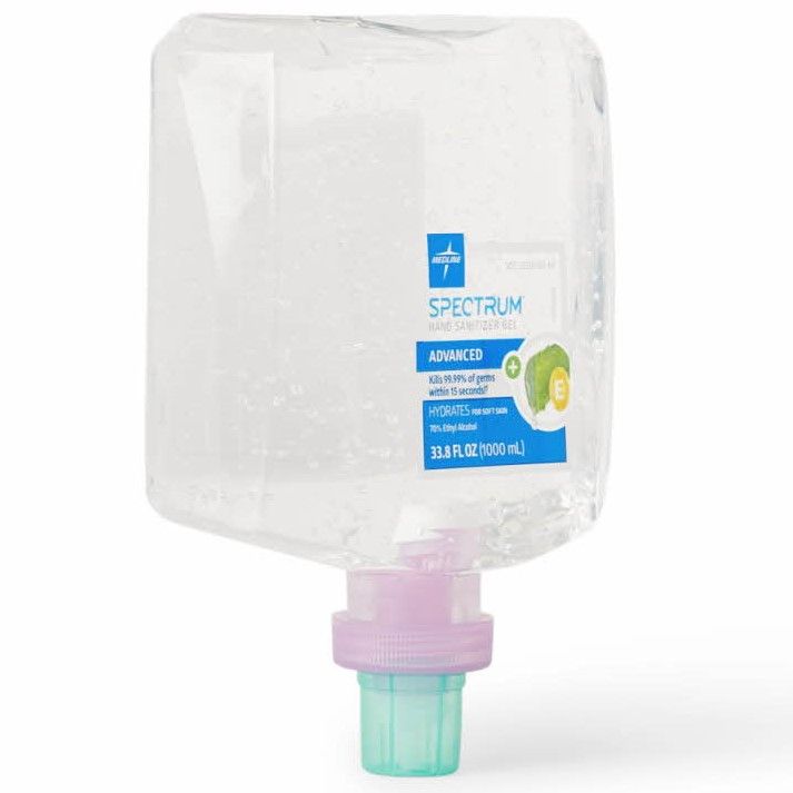 Spectrum Advanced Hand Sanitizer Gel for Dispenser 1000mL 1Ct