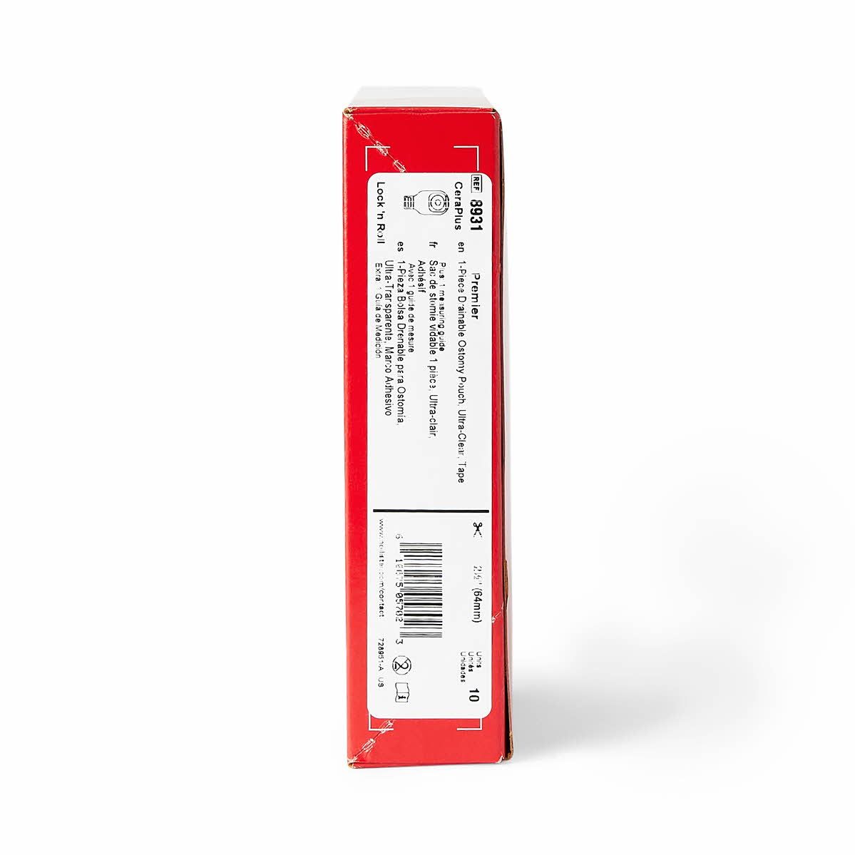 Drainable Ostomy Pouch, Premier, Cut-to-Fit, 2.5in 10Ct