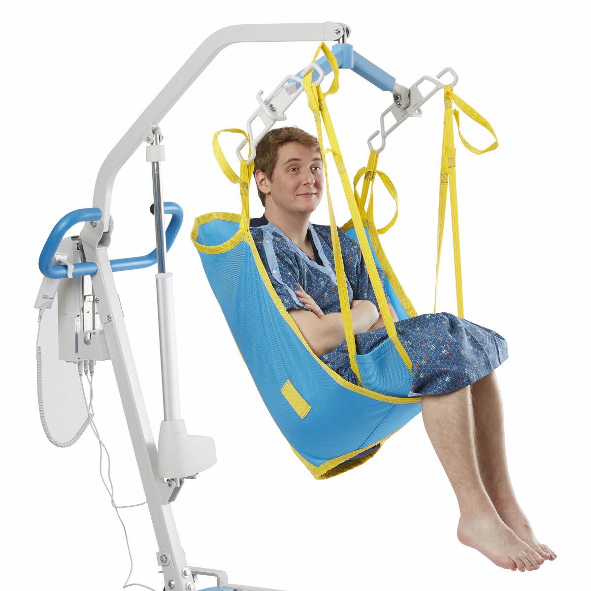 Medline Reusable Sling with Head Support for 2-Point Cradles 700lbs M 1Ct