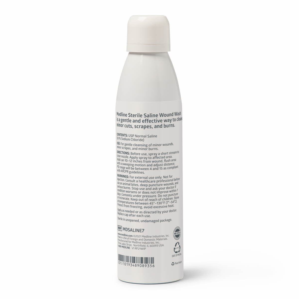 Medline Sterile Saline Wound Wash 7.1 Oz. Can 1Ct