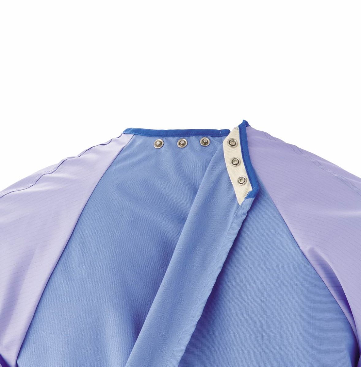 Medline Blockade/AngelStat Cover Gown Snaps/Snaps Ceil Blue XL 12Ct