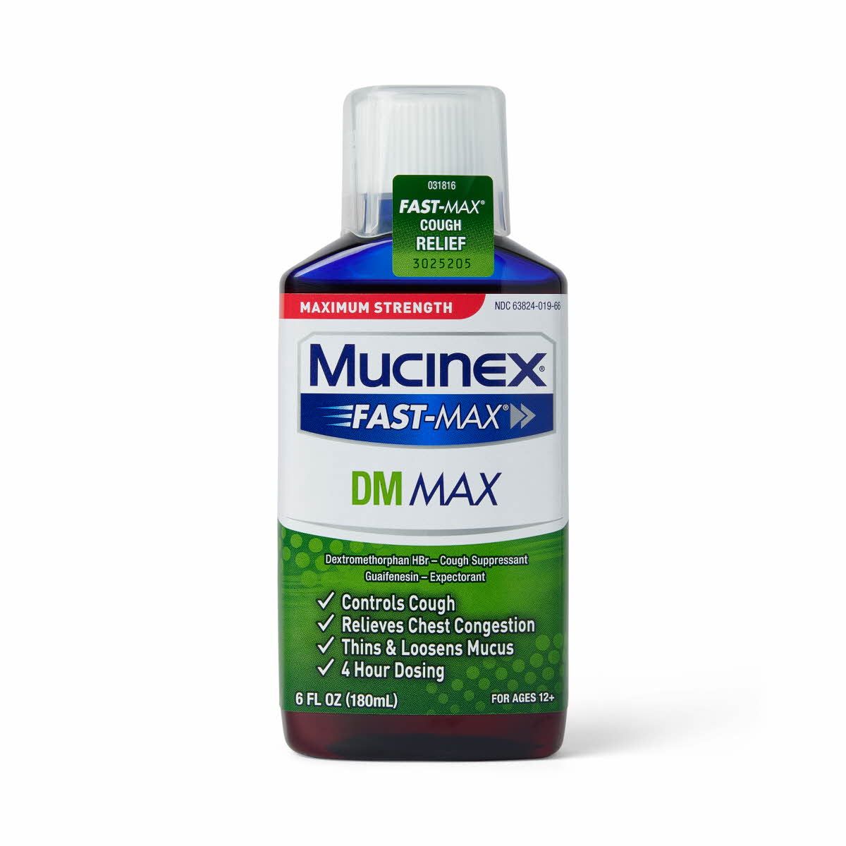 Mucinex Fast-Max DM Cold & Cough Relief Syrup 6oz 1Ct