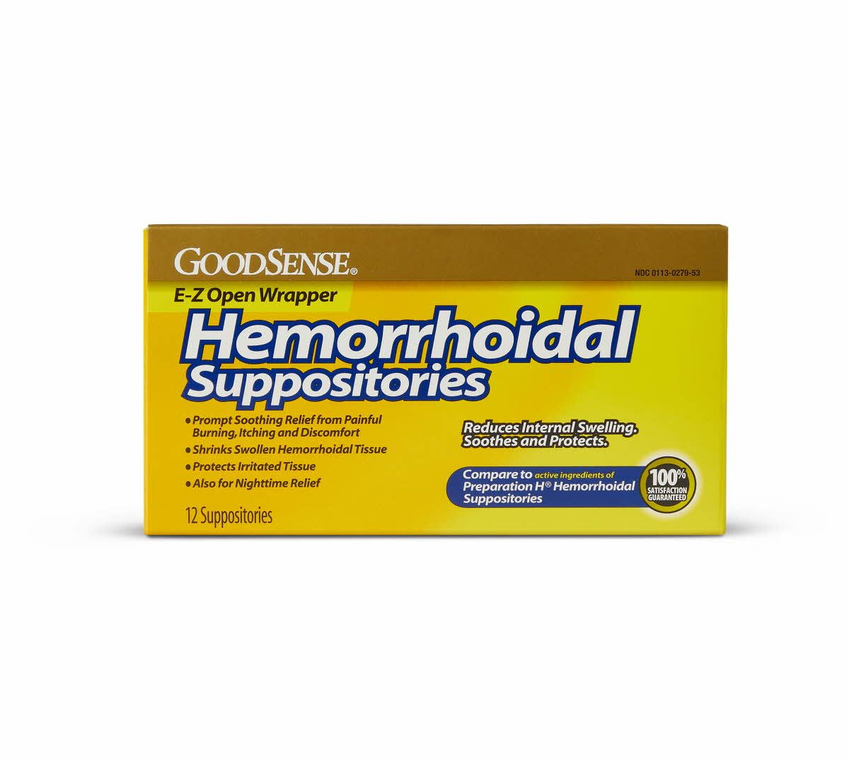 GoodSense Hemorrhoidal Suppositories 12Ct