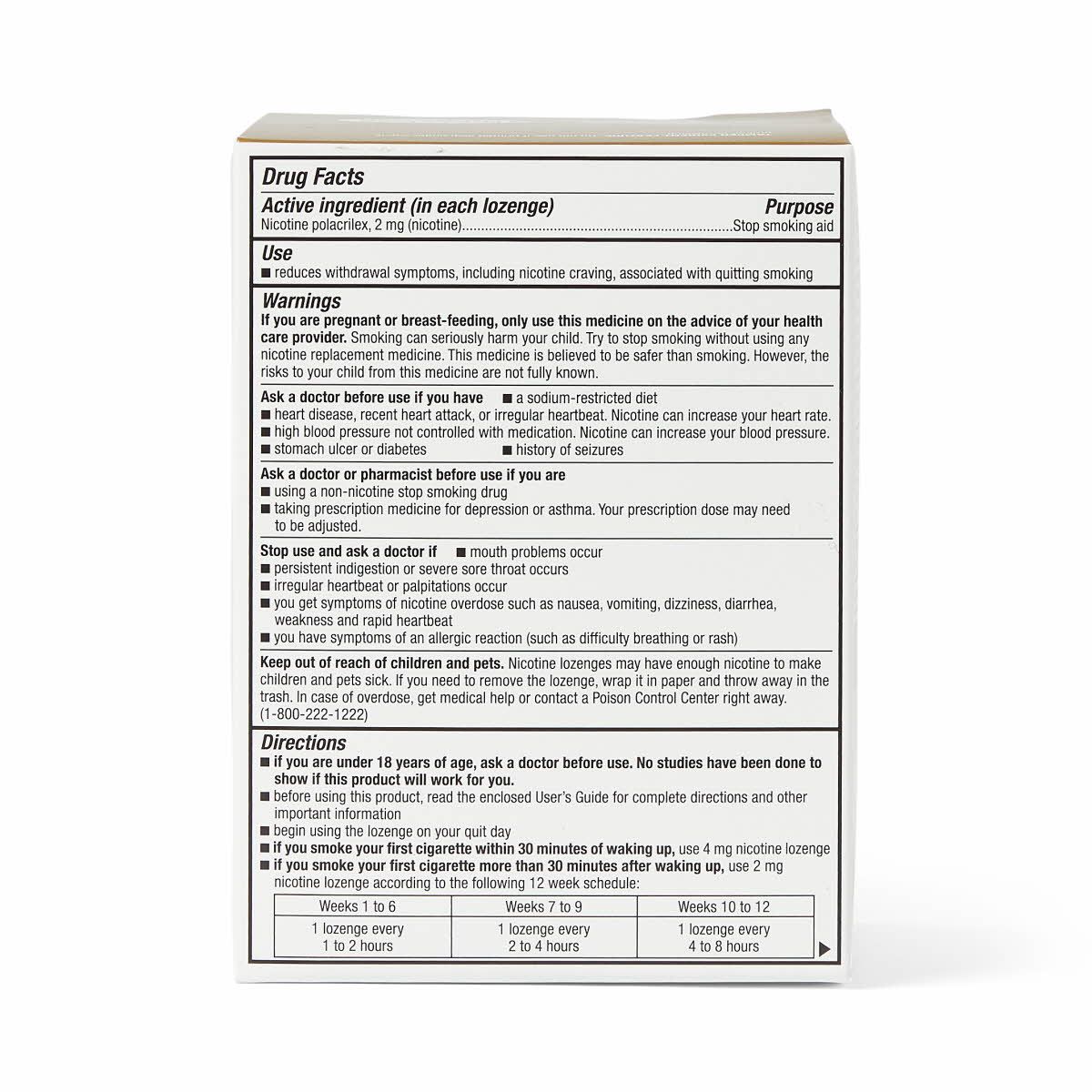 GoodSense Nicotine Polacrilex Lozenges 2mg 72Ct