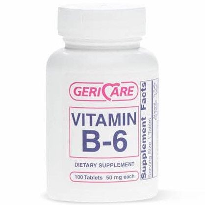 GeriCare Vitamin B-6 Tablet 50mg 100Ct