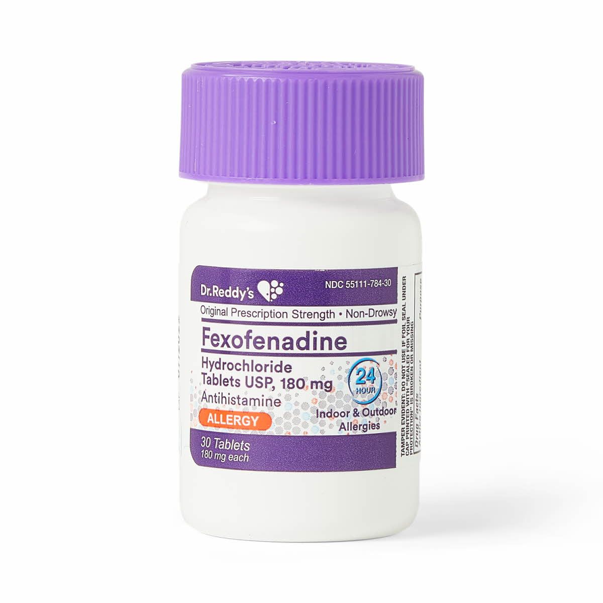Fexofenadine 24-Hour Allergy Relief Tablet 30Ct