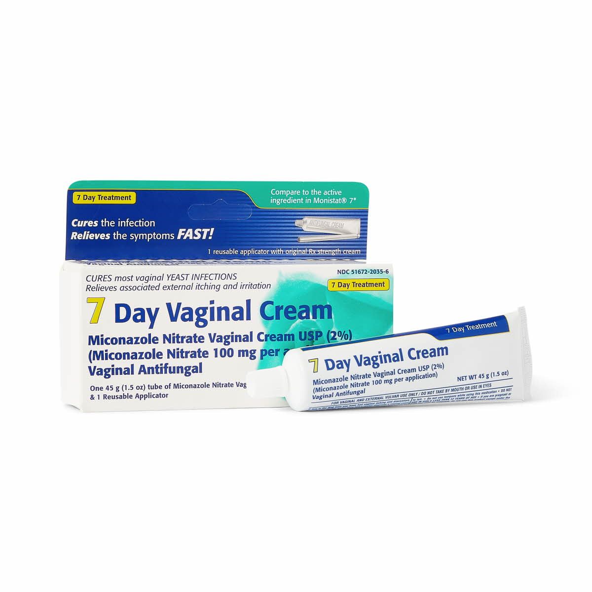 Miconazole Nitrate 2% 7-Day Vaginal Cream With Applicator