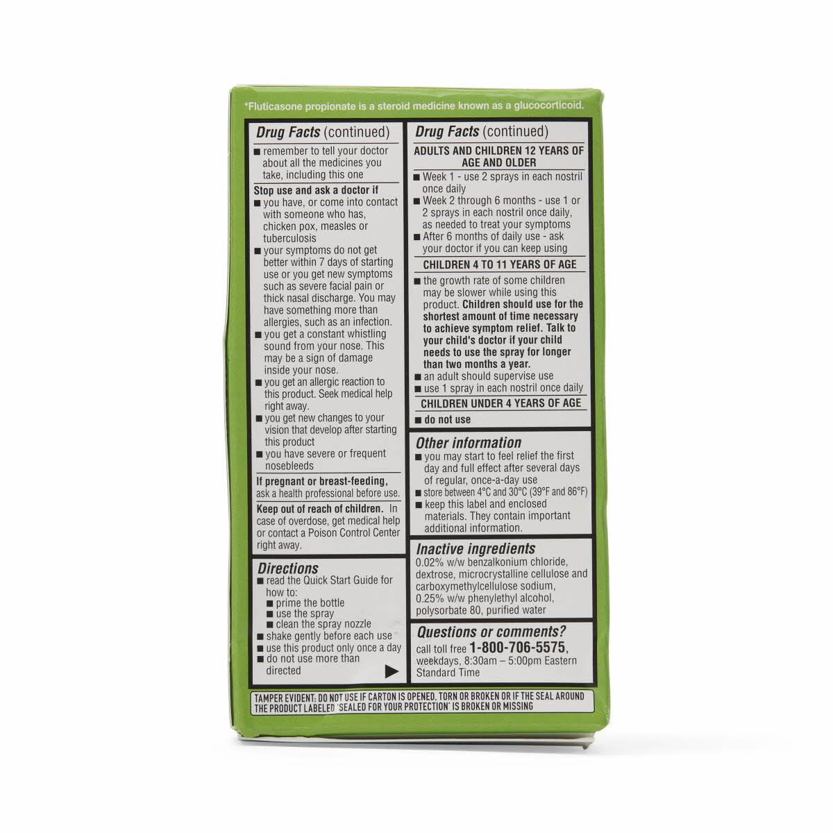 Fluticasone Propionate Nasal Spray 50mcg 1Ct