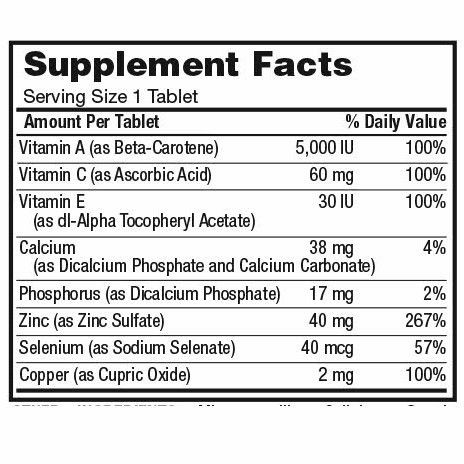 ProSight Multivitamin + Minerals Ophthalmic Tablet 60Ct