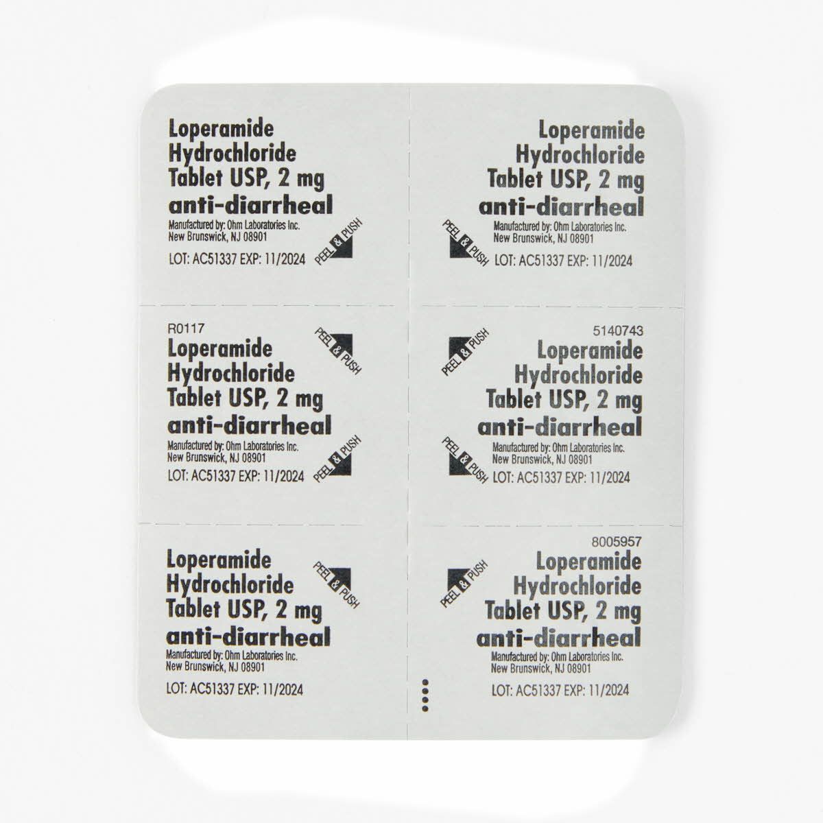 Loperamide Anti-Diarrheal Caplets 2mg 12Ct