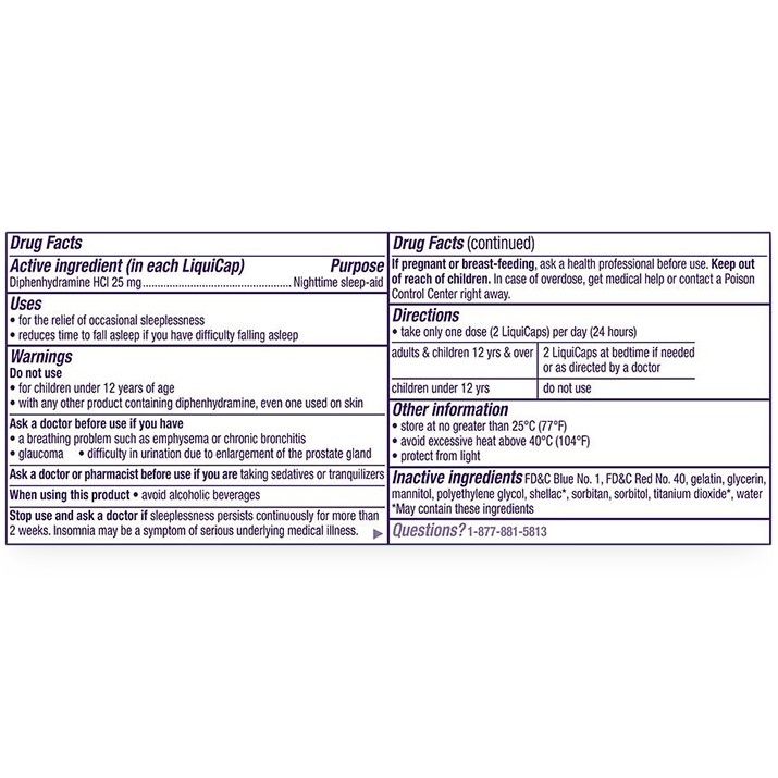 Vicks ZzzQuil Nighttime Sleep Aid LiquiCaps 24Ct