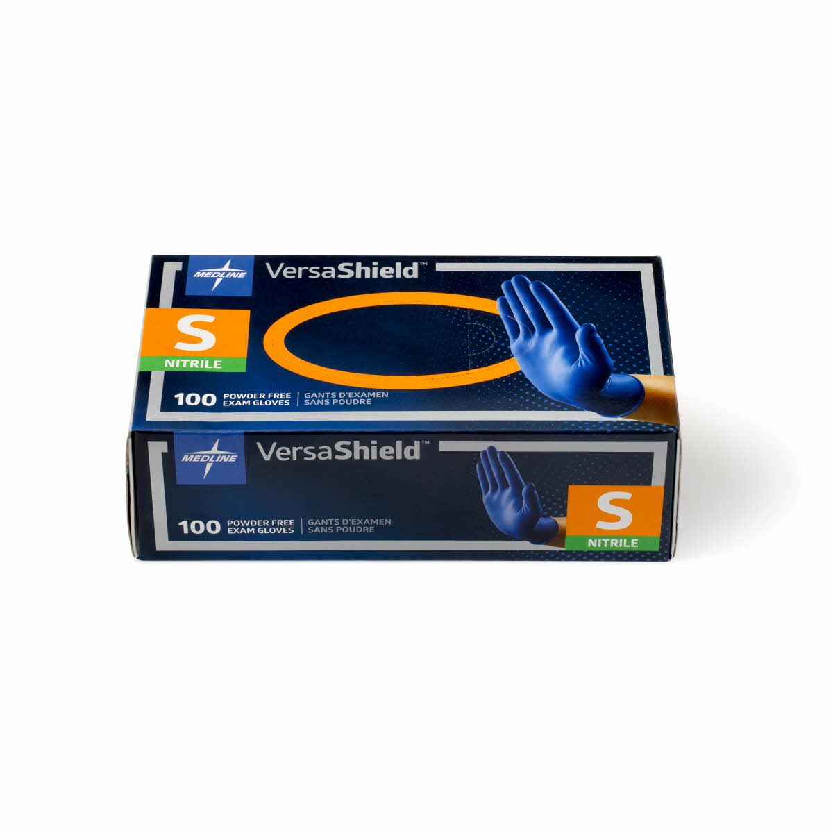 Medline VersaShield Full Texture Nitrile Glove S 100Ct